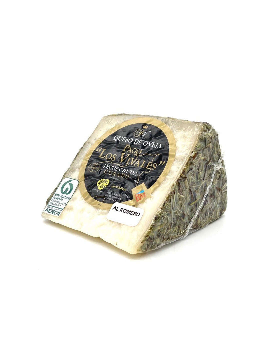 LOS VIVALES QUESO DE OVEJA CURADO AL ROMERO CUÑA 400 gr